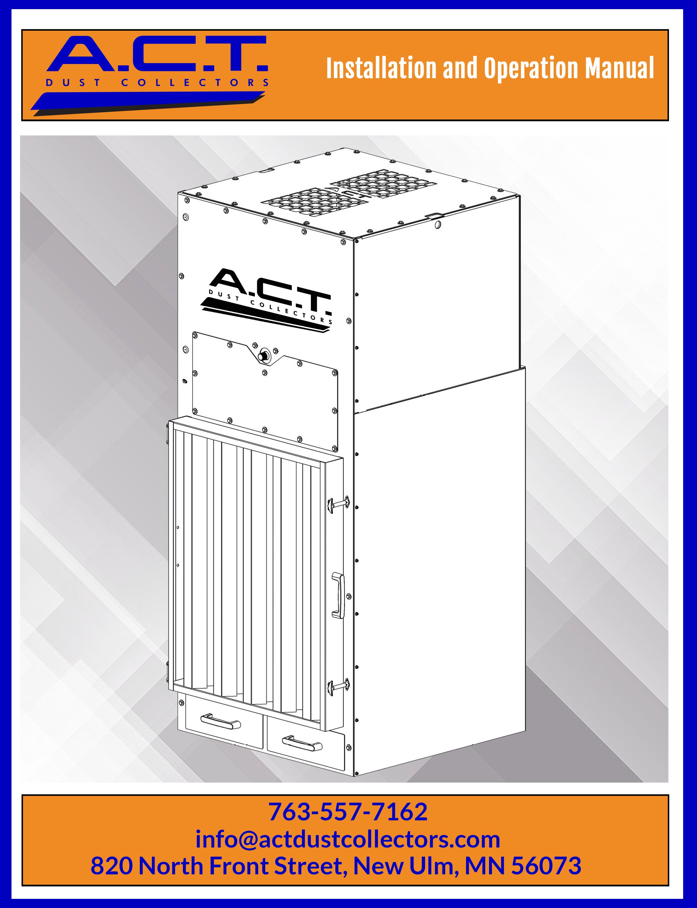 Product Manuals | A.C.T. Dust Collectors