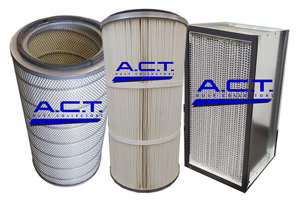 Common Industrial Dust Collector Cartridge Filters | A.C.T. Dust Collectors