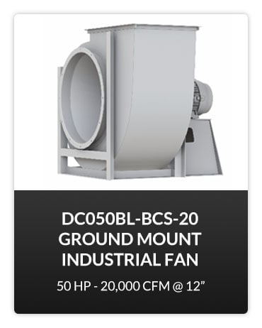 30 HP - 50 HP GROUND MOUNT Blowers/Fans | A.C.T. Dust Collectors